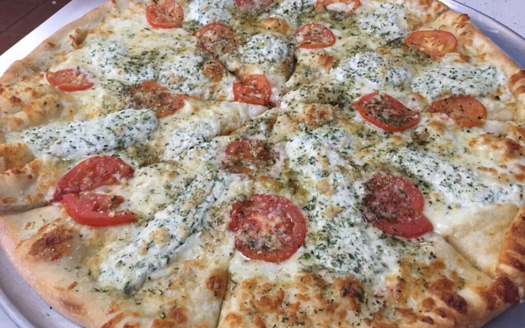 WHITE PIZZA - Papa's Greek